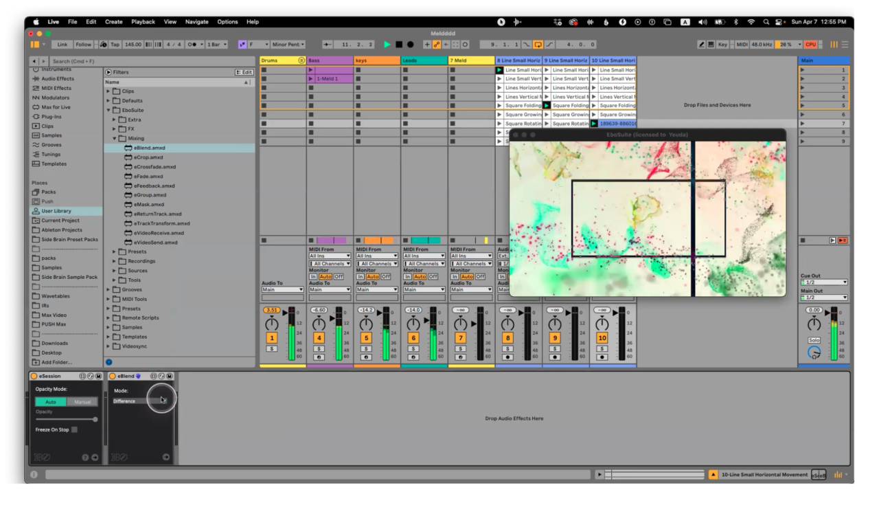 Live Visuals in Ableton - Side Brain
